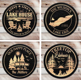 Custom Engraved Round Wood Signs – Grand Impressions